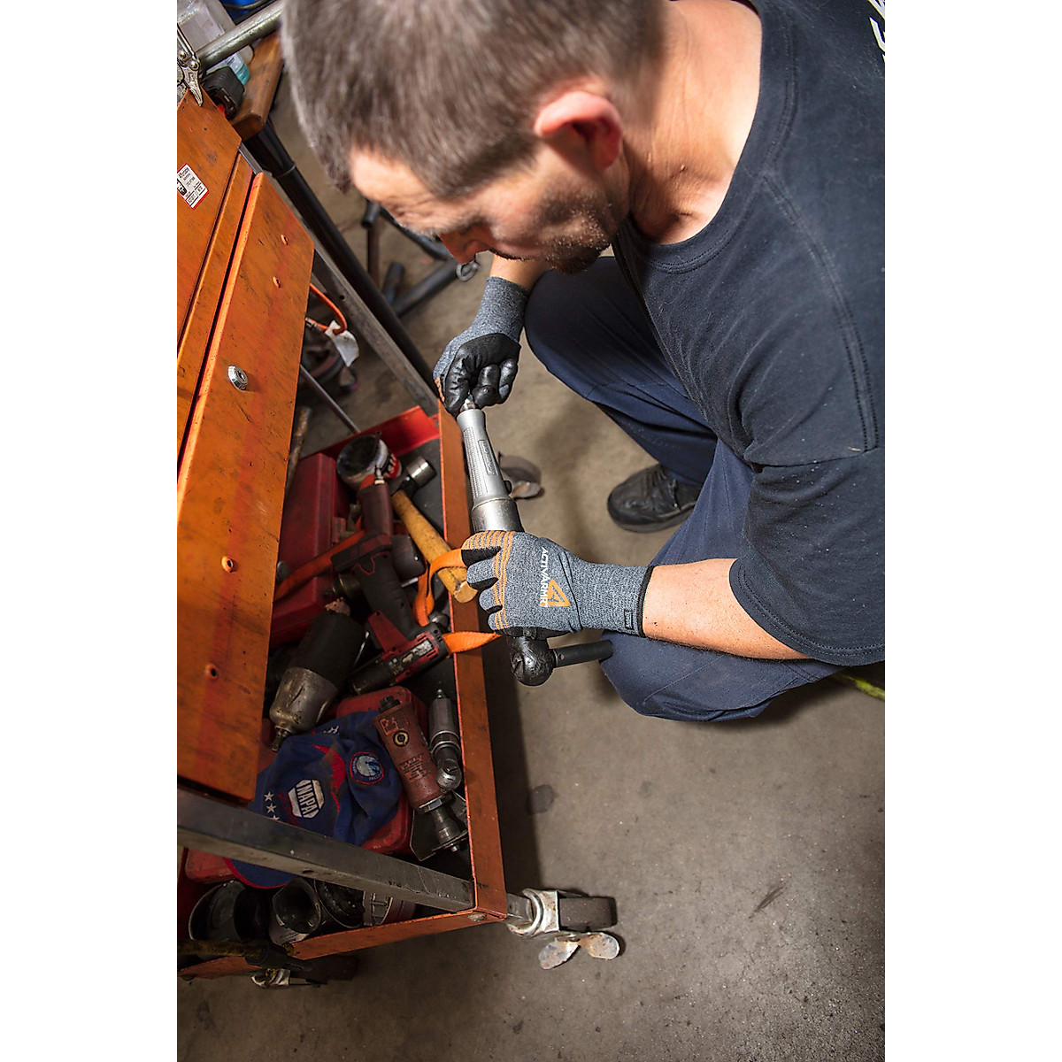 Ansell ActivArmr 97-007 Multipurpose Gloves - Medium-Light Duty, Wet and Dry Grip, Size X-Large (1 pair)