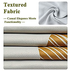 ZYLLGLOW 2 Panel Mid Century Modern Curtain Set Thick Cotton Boho Curtain Blackout for Bedroom Boho Decor for Living Room