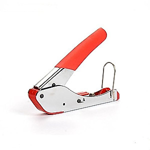 Gaobige Coax Cable Crimper Kit Tool for rg6 rg59 Coaxial Compression Tool Fitting Wire Stripper with Gaobige 10pcs F Compression connectors - Grey