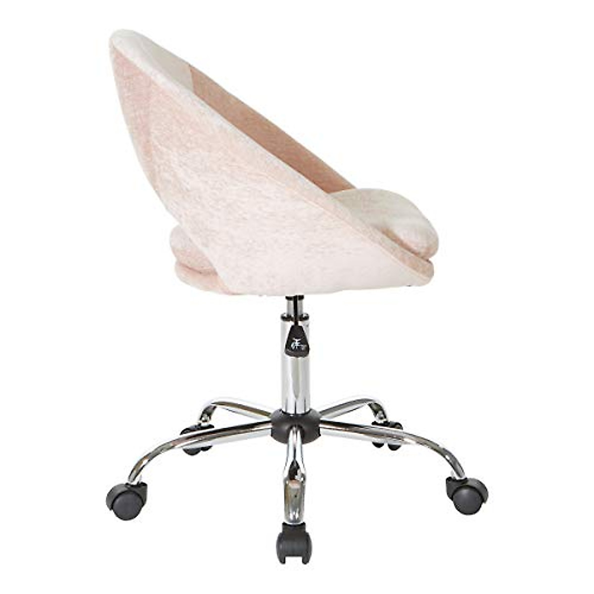 OSP Home Furnishings Milo Office Chair, Blush