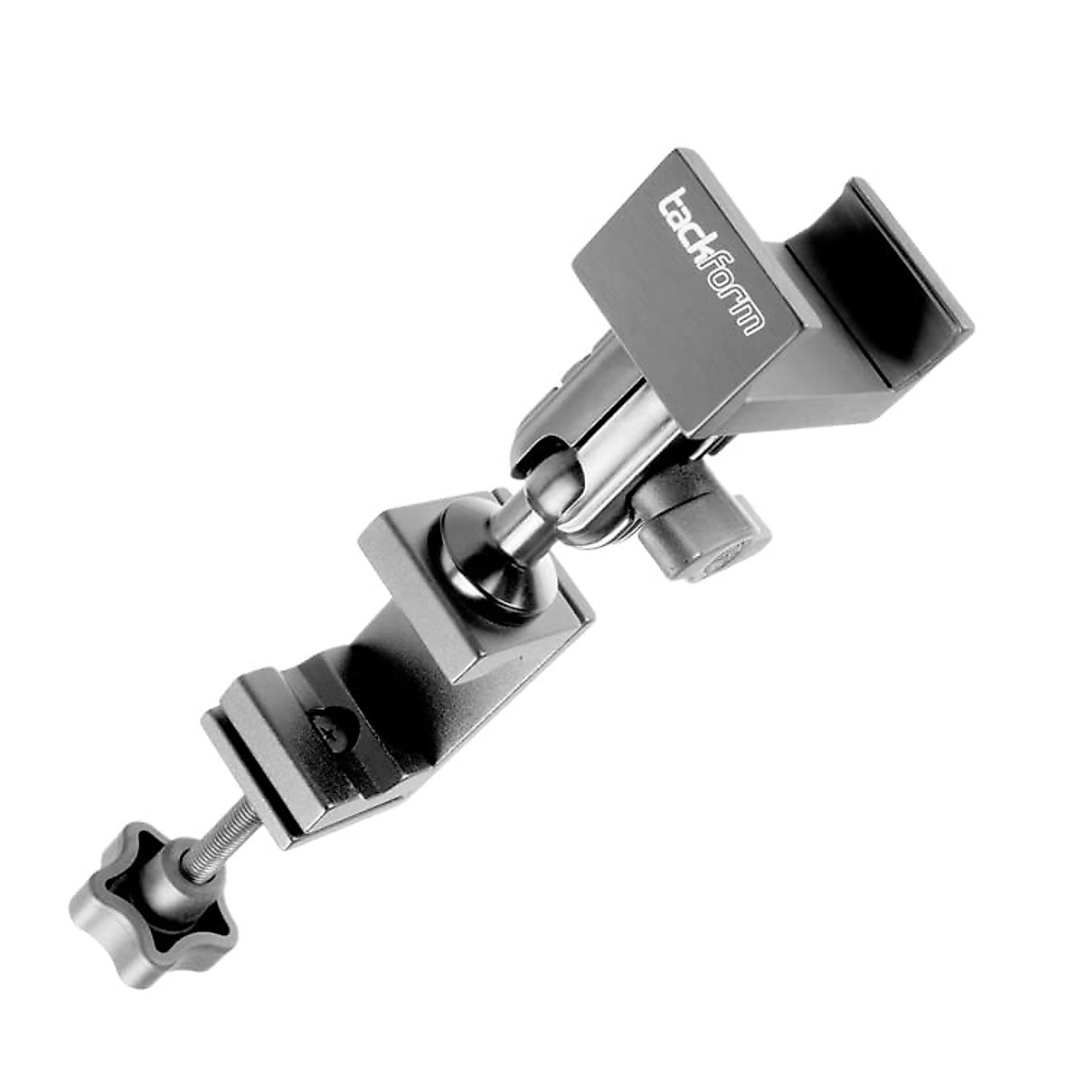 Tackform Enduro Golf Cart Mount for Phone and SkyCaddie SX400 [Enduro Series] - Rock Solid All-Metal Holder for Phones and GPS up to 3.4" Wide. Industrial Spring Grip.