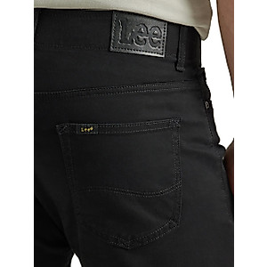 Lee Men's Extreme Motion Slim Straight Jean Black 32W x 34L