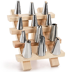 Tosnail 2 Pack 12 Spools Wooden Thread Holder, Small Thread Racks, Thread Organizer for Sewing, Braiding and Embroidery