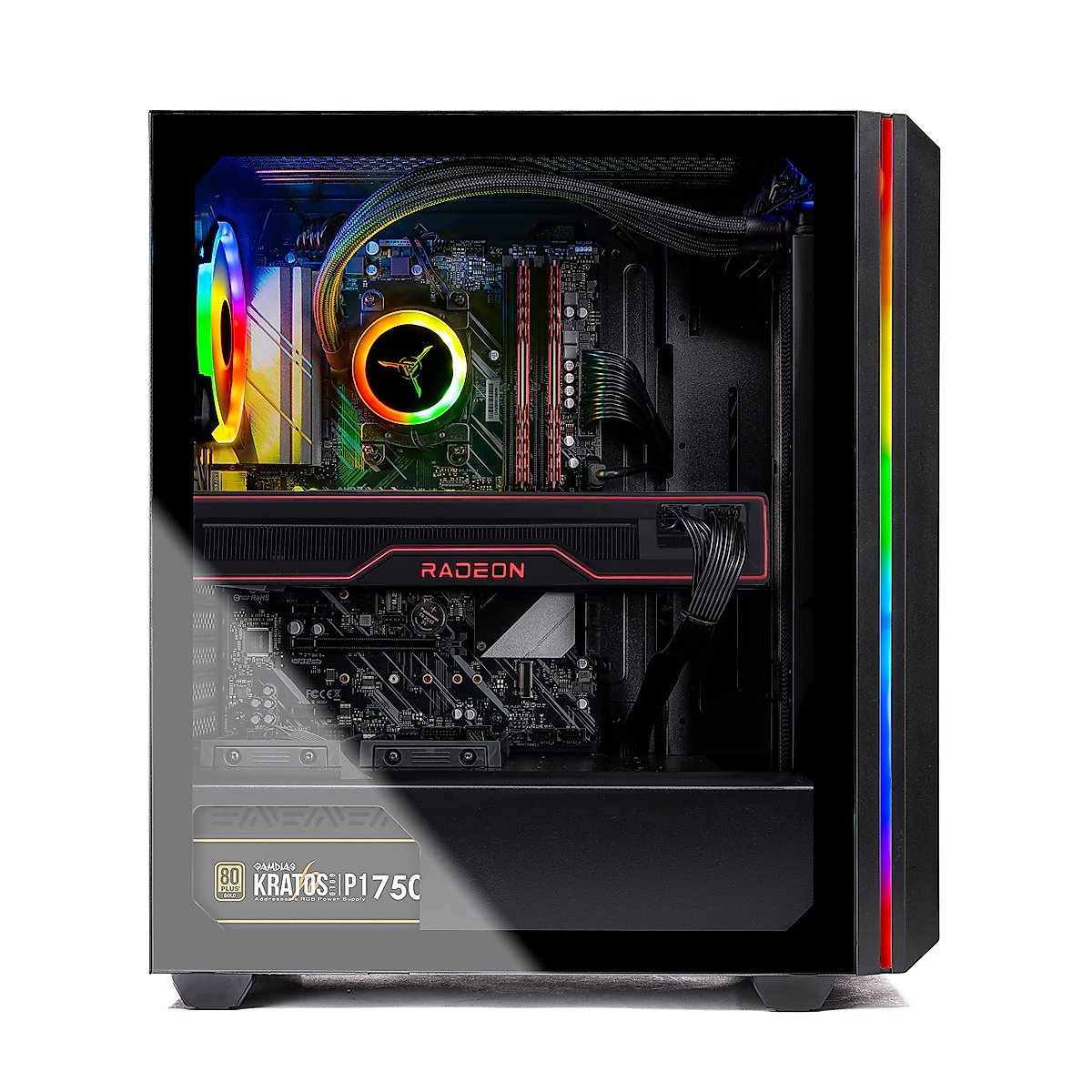 Skytech Chronos Gaming PC Desktop - AMD Ryzen 9 5900X 3.7GHz, 6700XT 12G GDDR6, 16GB DDR4 3200, 1TB NVMe SSD, 240MM AIO, AC WiFi, Windows 10 Home 64-bit, Black
