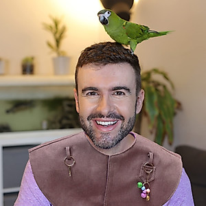 Parrot Anti-Scratch Shoulder and Arm Protector, Bird Diaper Durable Denim Parrot Training Pads for Parakeets Cockatiels Conures Macaws Lovebirds Finches, Anti-bite Protective Shawl Arm Guard