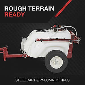NorthStar Tow-Behind Trailer Boom Broadcast and Spot Sprayer - 41-Gallon Capacity, 4.0 GPM, 12V DC