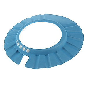 Baost 1Pc Soft Baby Bath Visor Safe Shampoo Shower Bathing Protection Bath Cap Shower Cap Hat Hair Wash Eye Ear Protection Shield Adjustable Visor Hat for Baby, Toddler, Kids Random