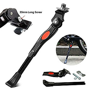 Bike Kickstand Adjustable Middle Support Stand for 22 24 26 Inch Bicycles with 2 Hexagon Wrenches