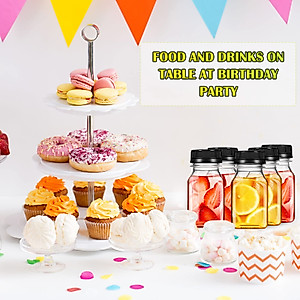 120 Pcs 4 oz Mini Plastic Juice Bottles with Leak Proof Caps Reusable Drink Beverage Containers with Lids Empty Clear Fridge Bottles Bulk for Juice Milk Smoothie Drinking Beverage for Home or Take out