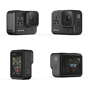 GoPro HERO8 Black - Waterproof Action Camera with Touch Screen 4K Ultra HD Video 12MP Photos 1080p Live Streaming Stabilization (Renewed)