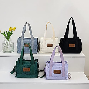 Tote Bag Women Cute Hobo Bag Satchel Bag Shoulder Bag Crossbody Bags Phone Purse Corduroy Small Tote Handbag 2023