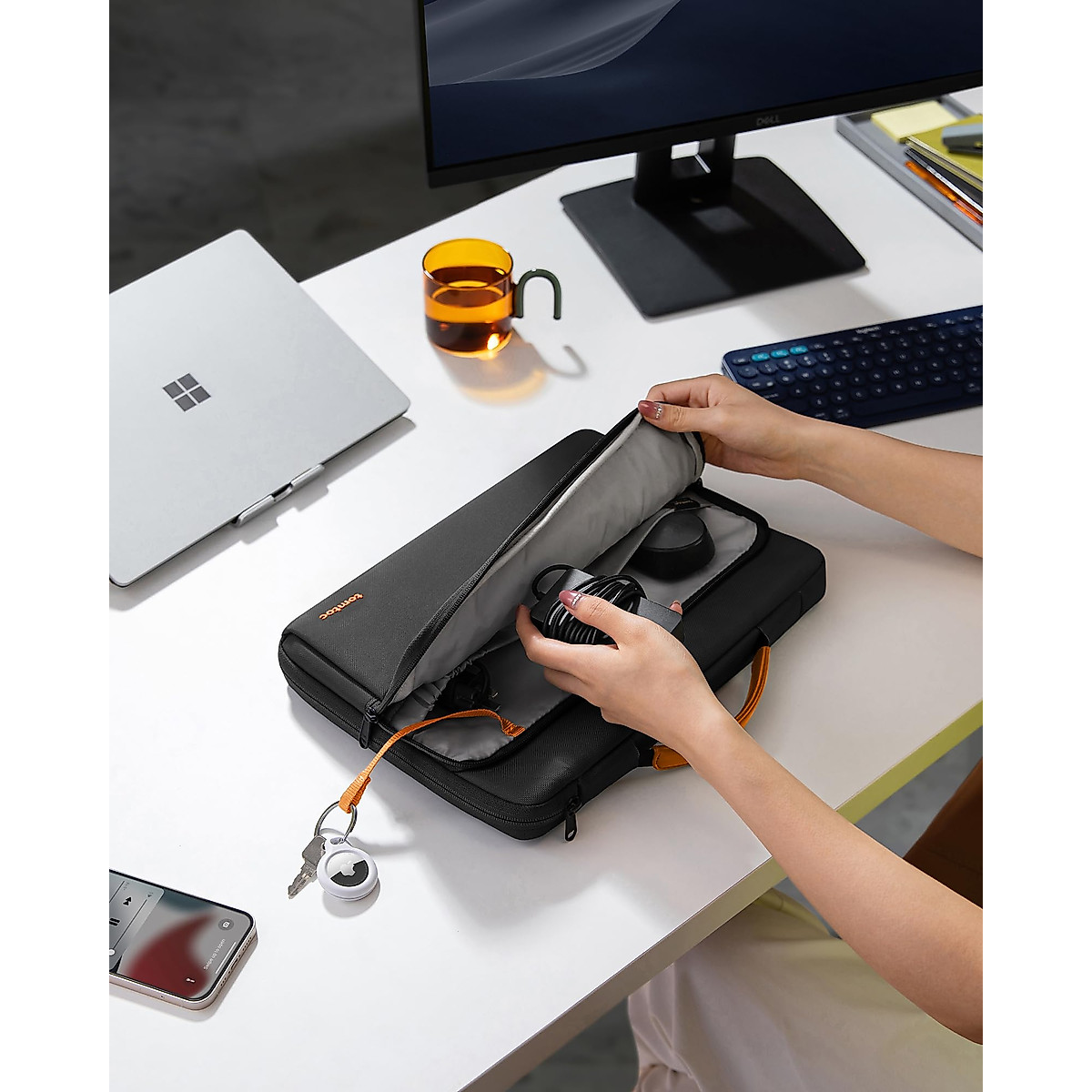 tomtoc 360 Protective Laptop Carrying Case for 15.6 Inch Acer Aspire 5 Slim Laptop, 15.6-16 Inch ASUS Strix G16/G15, Dell XPS 17, More Dell Lenovo ThinkPad 15 Inch Chromebook