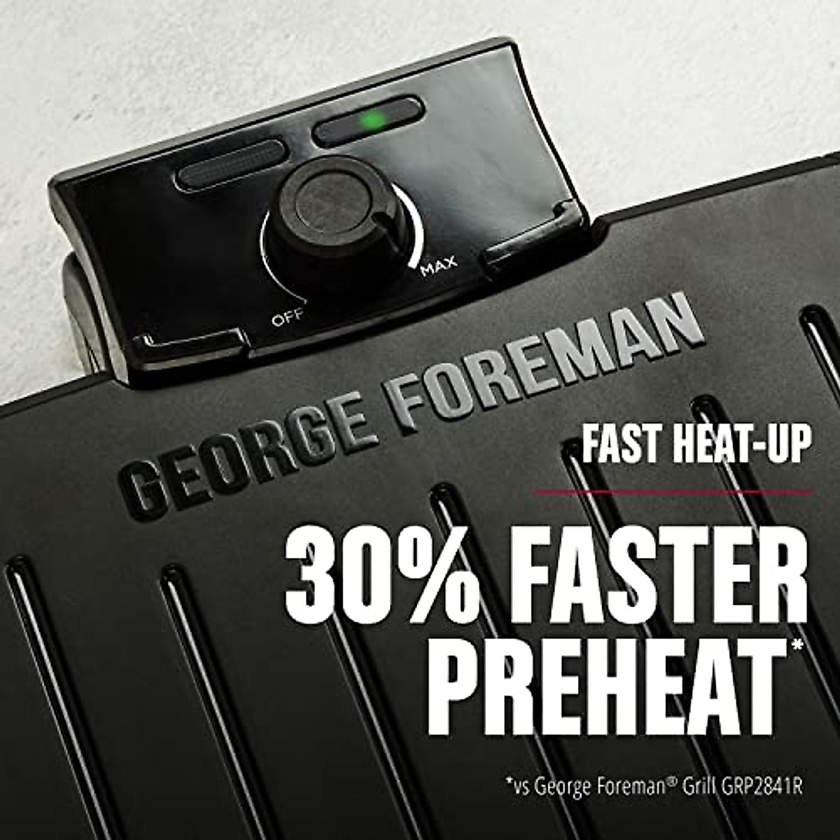 GEORGE FOREMAN® Contact Submersible™ Grill, 5-Serving Grill - Black Plates, Wash the entire grill