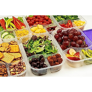 SANOEARTH Lunch Containers for Adults | [7 Pack] Lunch Box Containers | Bento Lunch Box | Bento Box Adult Lunch Box | Meal Prep Container | Lunchable Container, 41oz, Supersize