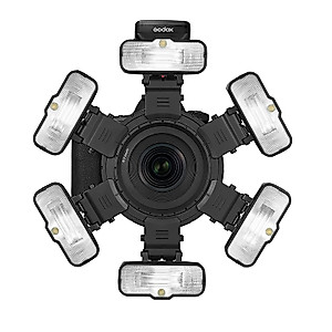 GODOX MF12 TTL 12W Macro Flash,2.4G Wireless Control Built-in 3.7V Lithium Battery Speedlite and Off-Camera TTL Speedlight Compatible with Canon Nikon Sony Fuji Olympus Panasonic with USB Light