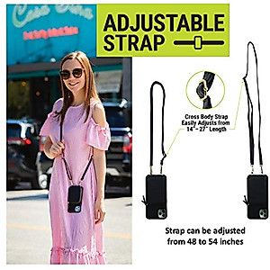 Gear Beast Crossbody Phone Case Wallet Compatible iPhone 11, RFID Protected Cross Body Phone Purse Bag with Adjustable Strap