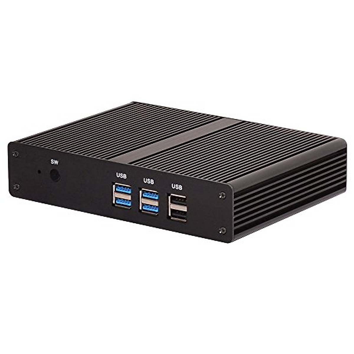 HUNSN Fanless Mini PC, Desktop Computer, HTPC, Kodi Box, Intel Pentium 3825U 3695U, Windows 11 or Linux Ubuntu, BM05, VGA, HDMI, LAN, 4 x USB3.0, 2 x USB2.0, 8G RAM, 256G SSD