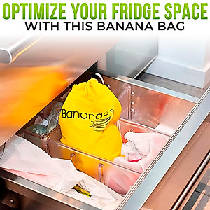 Banana Bag Yellow Products Bag - Fruit and Vegetable Storage Magic Bag Fruit Organizer for Refrigerator Reusable Grocery Bags - Washable Storage Bag Potato Sack Reusable Food Saver Bags Seed Sack Bags