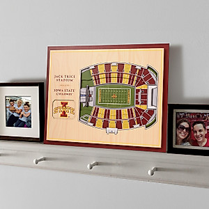 YouTheFan NCAA Iowa State Cyclones 5-Layer StadiumView 3D Wall Art - Jack Trice Stadium