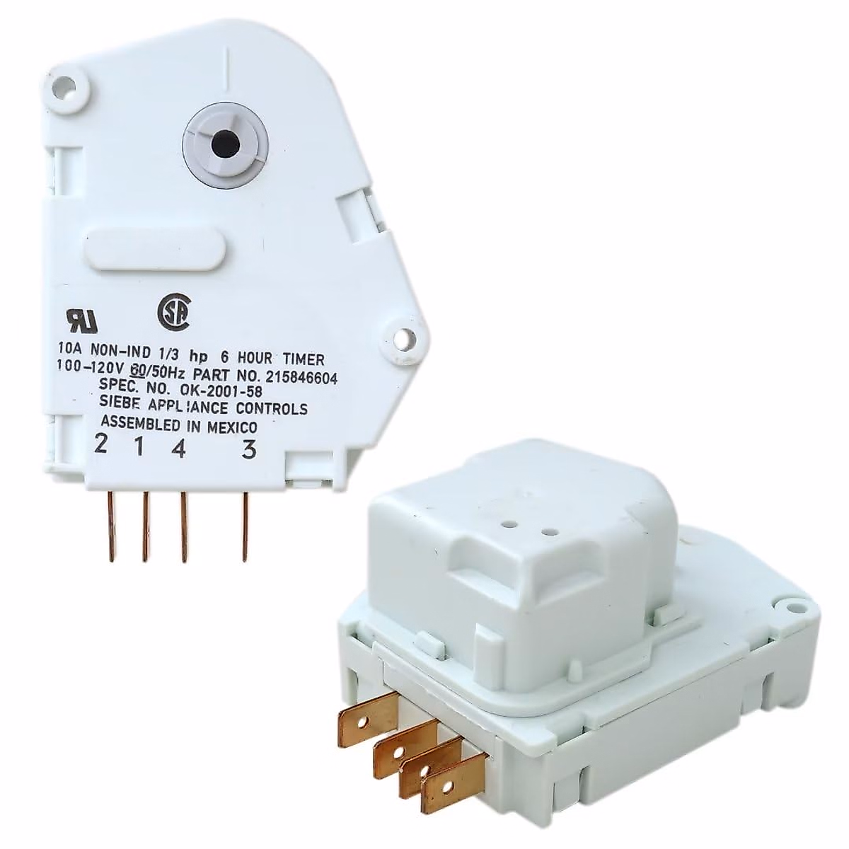 Gxcdizx Upgraded 215846604 Refrigerator Defrost Timer Replacement for Frigi-daire & Ken-More Replace AP2592907 08003824, 08011620, 1748201