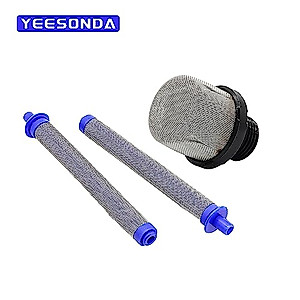 YESHINDA 288716 3/4" Inlet Suction Strainer and 288749 60mesh Airless Spray Gun Filter Combination Fit for Airless Paint Spray Guns