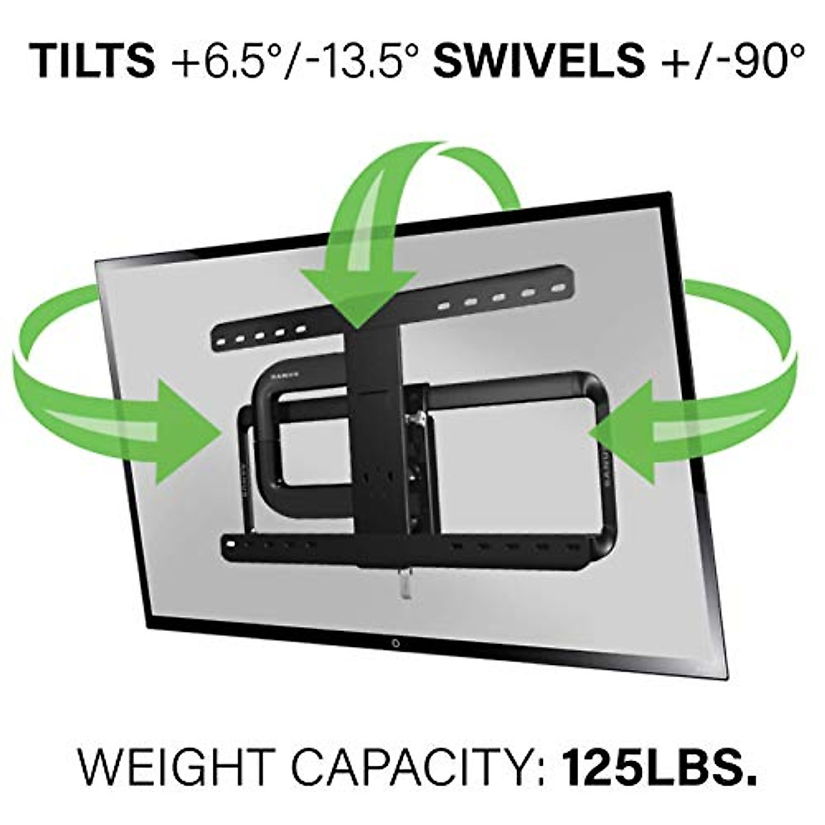 SAMSUNG QN65QN900BFXZA 65" 8K QLED UHD HDR Smart Infinity-Screen TV with a Sanus VLF525-B1 Full-Motion Premium Series Mount for 50"-82" Flat Screen TV's (2022)