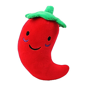 Red Chili Peppers Nearly Indestructible Tough Dog Chewing Toys Dog Chew Toys for Aggressive Chewers Rubber Teeth Cleaning Dog Rubber Puppy Toy for Training and