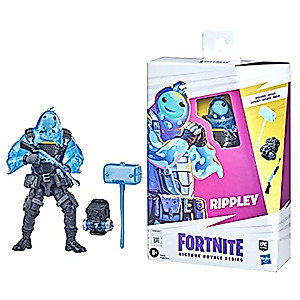 FORTNITE Hasbro Victory Royale Series Rippley Collectible Action Figure with Accessories - Ages 8 and Up, 6-inch