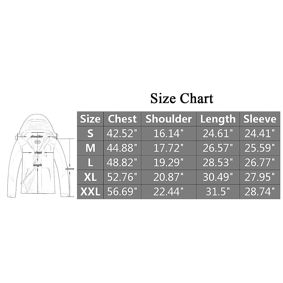 SUOKENI Women's Waterproof Warm Winter Snow Coat Hooded Raincoat Ski Snowboarding Jacket