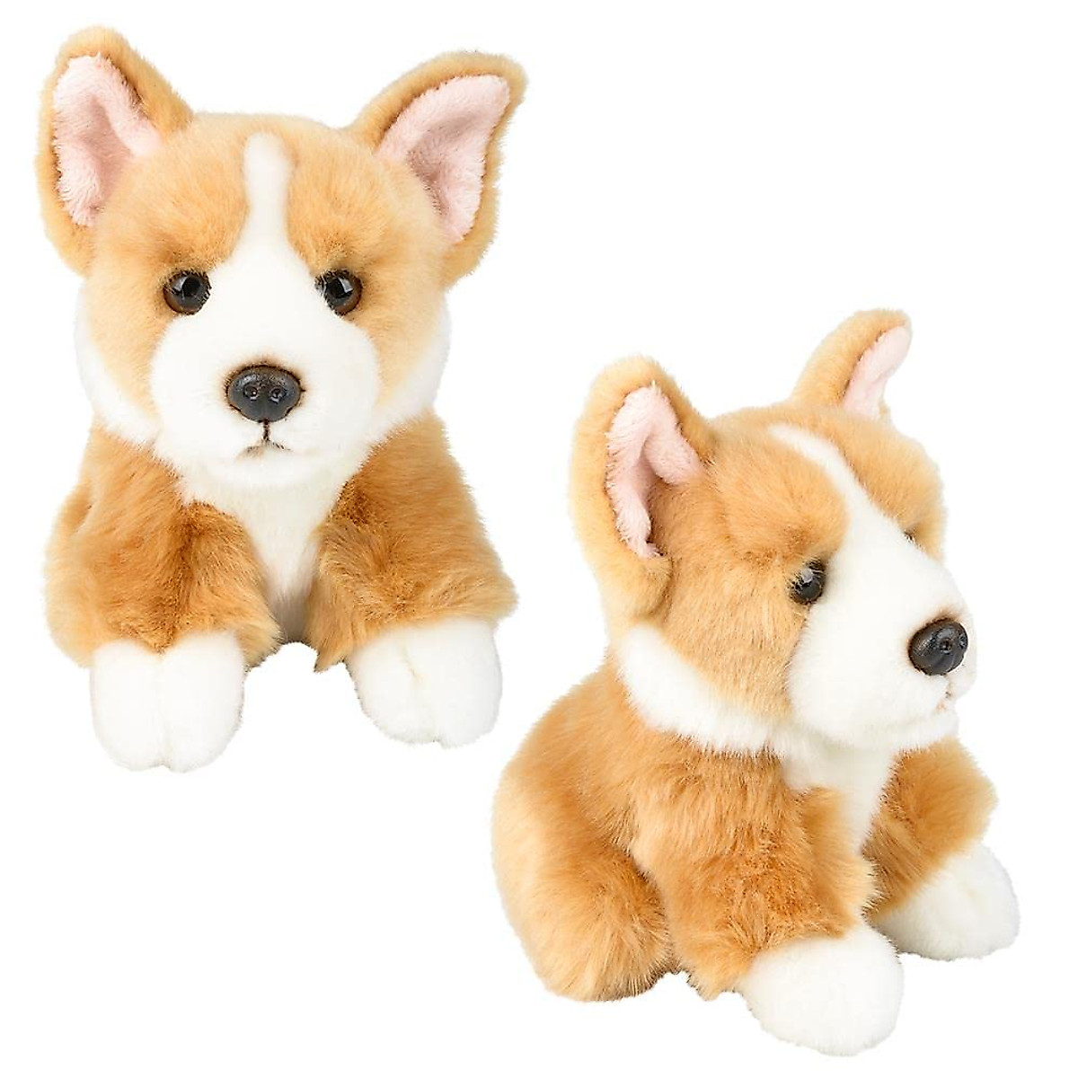HOWBOUTDIS Fluffy, Adorable 6 inch Plush Corgi Puppy - Super Cuddly and Huggable - Great Gift Idea for Anyone - Even Your Pup - Perfect for Animal Lovers of All Ages, Ages 3+