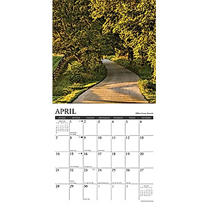 Willow Creek Press America's Backroads Monthly 2024 Wall Calendar (12" x 12")