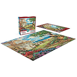 Buffalo Games - Sea Garden Cottage - 1000 Piece Jigsaw Puzzle with Hidden Images