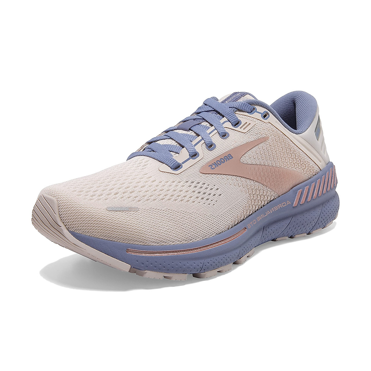 Brooks Women's Adrenaline GTS 22 Supportive Running Shoe - Lilac/Tempest/Pink - 8.5 Medium