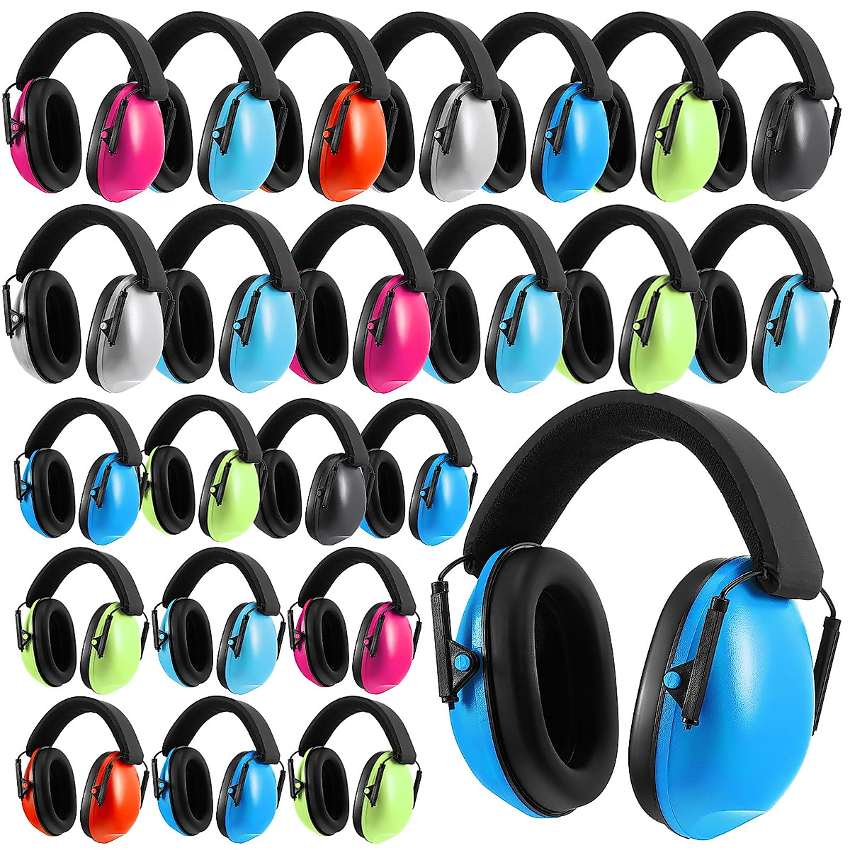 Amylove 24 Pcs Kids Ear Protection Noise Cancelling Headphones Noise Reduction Ear Muffs 27dB Hearing Protection (Classic Color)