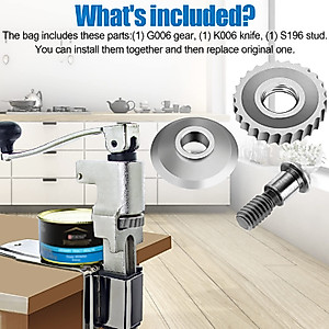 New Upgraded KT2326 Replacement Knife Gear Kits for Edlund 203 266 745-015 and 745-017 Electric Can Openers Parts