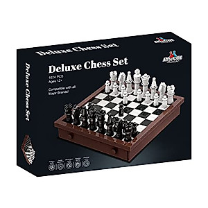 Apostrophe Games Building Block Chess Set - 1,024 Pcs - by Apostrophe Games - Build Your own Chess Pieces & Board, Compatible with All Major Building Blocks