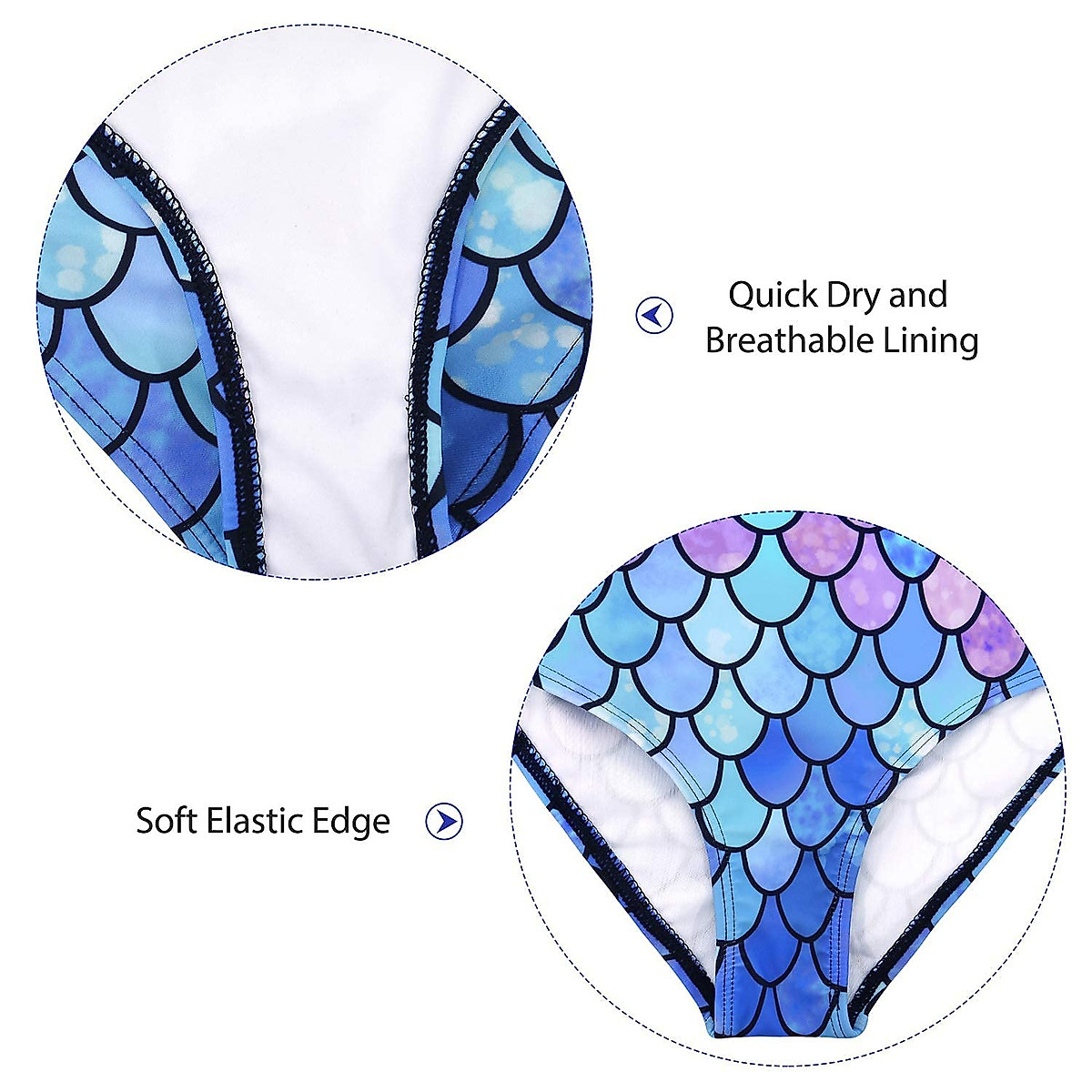 Toddler Girl Swimsuit UPF 50+ Sun Protection Girl One Piece Bathing Suit Girls' Swimwear Green Tied Dyed 7-8T