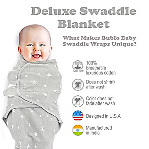 Baby Swaddle Blanket Wrap, Organic Cotton 3-Pack Preemie Swaddle, Baby Swaddles, Premature Size Swaddles Up to 7 Pounds, Grey