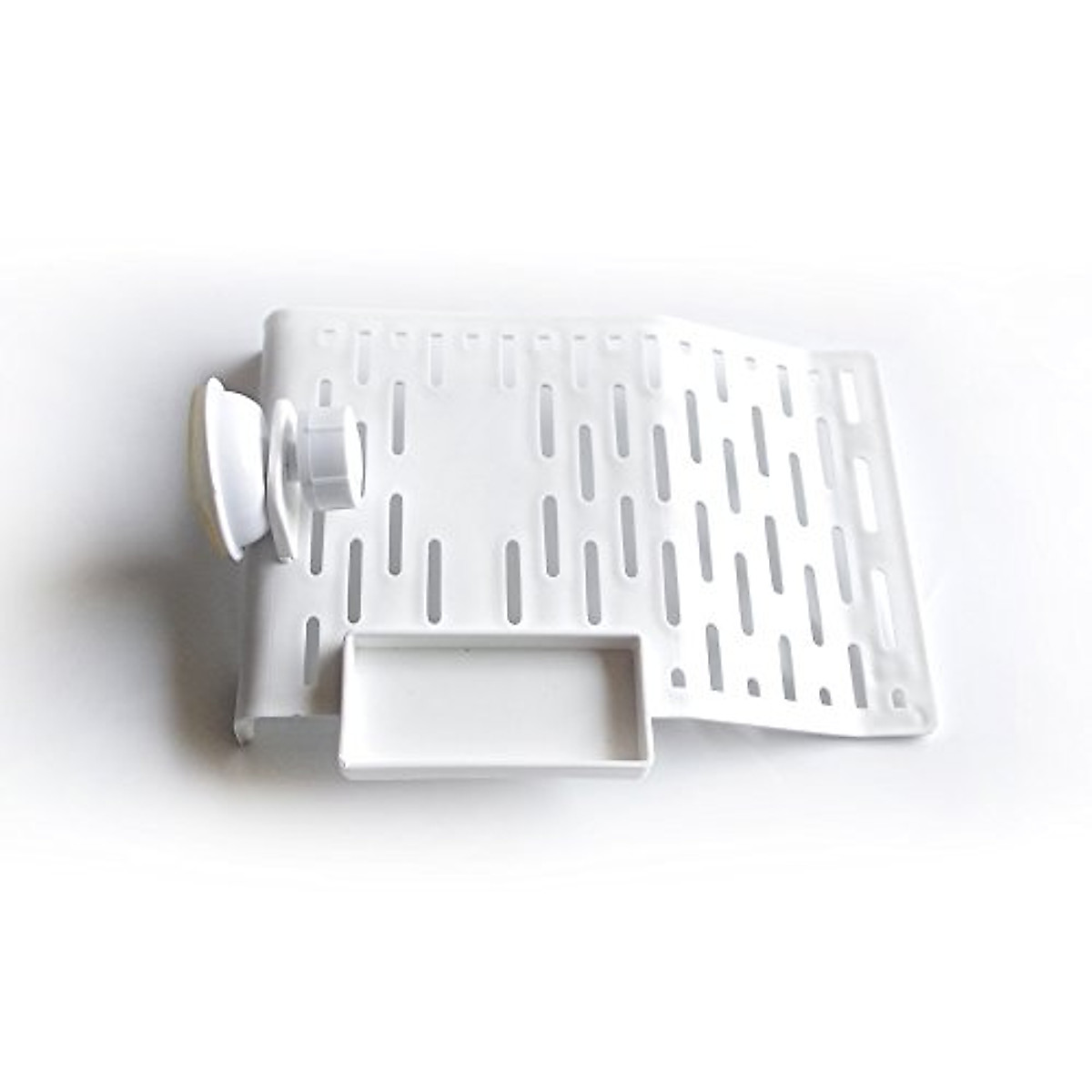 Pet Supplies Amphibian Reptile Turtle Floating Platform,Tortoise Basking Platform with Feeding Trough Food Bowl Double Suction Cup Aquarium Accessories,6.7" x 5.1" x 1.9" (Medium)