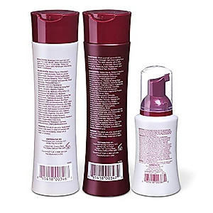 Keranique 60 Day Hair Thickening Kit | Shampoo, Conditioner, and Texturizing Mousse | Free of Sulfates, Dyes and Parabens | Improves Hair Texture | Strengthens Thinning Hair