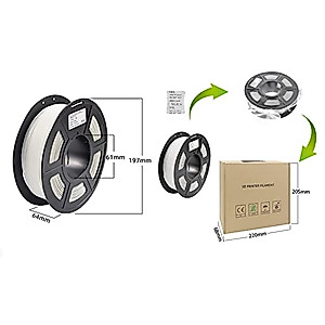 Glow in The Dark Luminous PLA Filament 1.75mm, 3D Printer Filament, Dimensional Accuracy +/- 0.02mm, 1kg Spool for All FDM 3D Printer, Glow in The Dark - Green