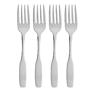 Oneida Paul Revere Fine Flatware Salad Forks, Set of 4, 18/10 Stainless Steel