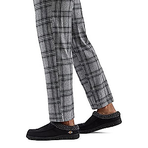 Dickies Men's Open and Closed Back Memory Foam Slippers with Indoor/Outdoor Sole, Black, Large