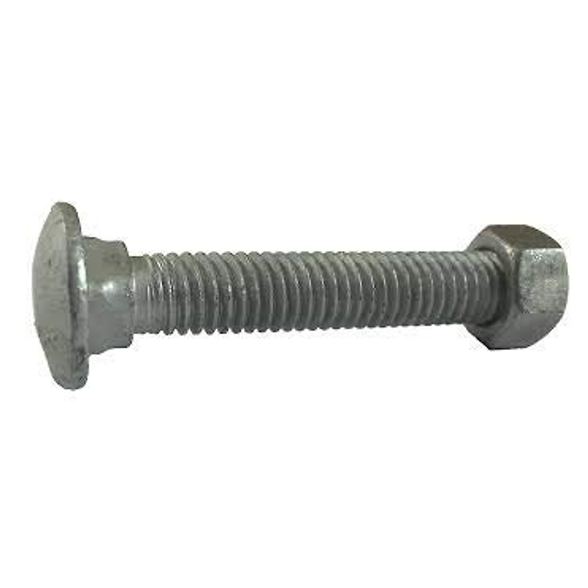 1/4"-20 x 8 Hot Dipped Galvanized Carriage Bolt w/Nuts, Grade A, Full Thread, Quantity 50 - by Fastener Depot, LLC