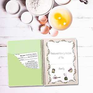 ceiba tree Recipe Book to Write in Your Own Recipes Family Blank Cookbook with Tabs Stickers 8.5" x 11" Mother Day Gifts Ideas for Wife Mom Women