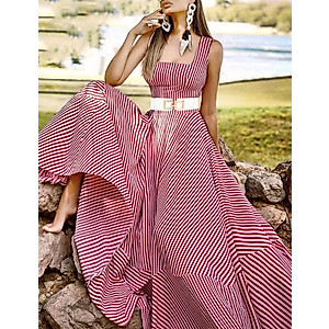 TOPACC 2-Piece Wide belts for women Dresses Elastic Western Cinch Belt Stretch Retro Buckle Ladies Fashion