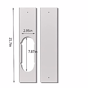 Portable Air Conditioner Window Kit Adjustable Window Slide Kit Plate,Window Seal for AC Unit Air Conditioner Accessories Portable AC Vent Kit for Exhaust Hose (2pcs Window Slide Kit Plate)