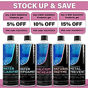 AquaDoc | Spa Calcium Hardness Increaser Hot Tub Owners Rely on, Calcium Increaser Spa Hardness Increaser & Calcium Booster for Hot Tubs, Spa Calcium Increaser & Hot Tub Water Hardener Spa Chemicals