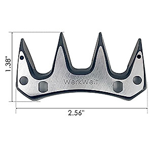 PetierWeit Sheep Shears Blades 2pcs Professional Sheep Clipper Blade Replacement Heavy Duty Stainless Steel Sheep Shears Replacement Blades for Shaving Hair in Sheep, Goats and Pet Livestock