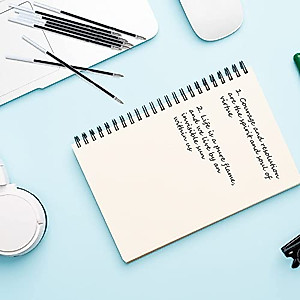 30 Pieces Pen Refills Ink Pen Refills Ballpoint Pen Refills Replacement Ballpoint Black for Retractable Pens Office College School Supplies (Black,1 mm)